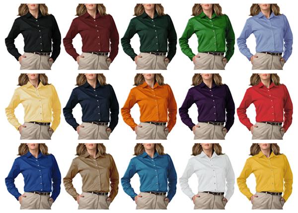 Blue Generation LS Teflon Treated Twill Blouse - Cheerleading Equipment ...