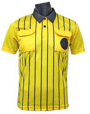 Official Soccer Referee Jerseys- SHORT-Sleeve-GOLD - Closeout Sale ...