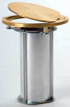 Bison Floating Floor Sockets W/Brass Floor Plate - Volleyball Equipment ...