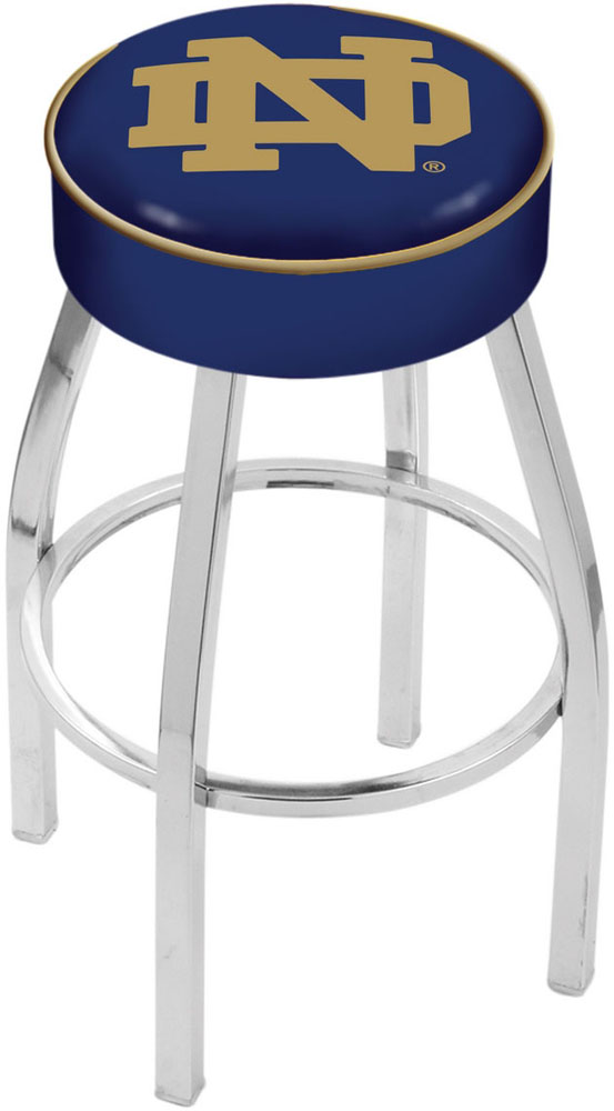 E36670 Holland Notre Dame ND Chrome Bar Stool