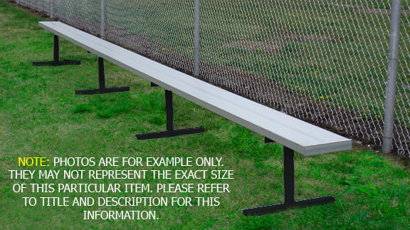 Aluminum Portable Player Bench Without a Back - Soccer Equipment and Gear