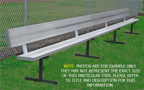 Portable Aluminum Benches With Back - Soccer Equipment and Gear