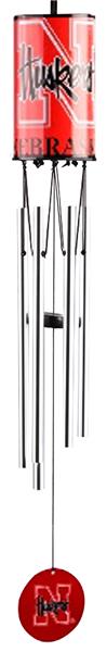COLLEGIATE Nebraska Barrel Wind Chime - Fan Gear