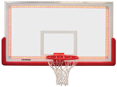 Porter FIBA Center-Strut Backboard w/LED Perimeter - Basketball ...