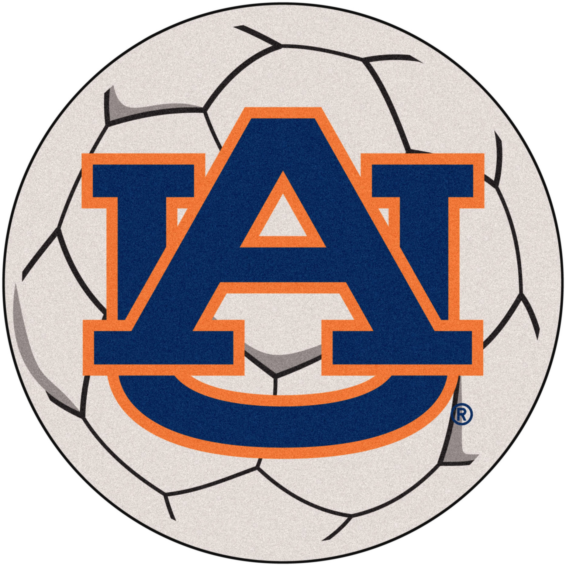 E38494 Fan Mats Auburn University Soccer Ball Mat e38494-fan-mats-auburn-university-soccer-ball-mat