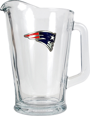 NFL Patriots 1/2 Gallon Glass Pitcher - Football Equipment and Gear