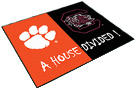 Fan Mats Clemson/South Carolina House Divided Mat - Fan Gear