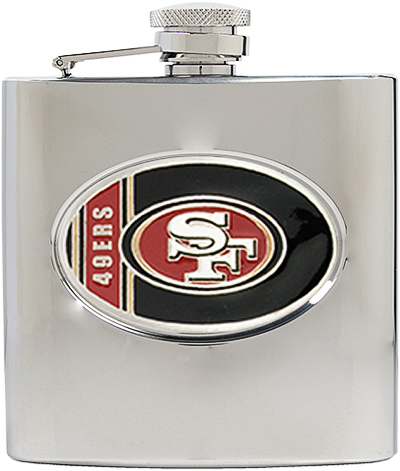 NFL San Francisco 49ers 6oz Stainless Steel Flask - Fan Gear