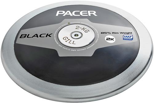 Gill Athletics NCAA/IAAF Pacer Black Discus - Playground Equipment and Gear