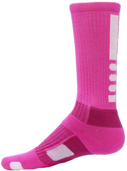 Red Lion Legend Fluor. Pink Basketball Crew Socks (RMP) - Basketball ...