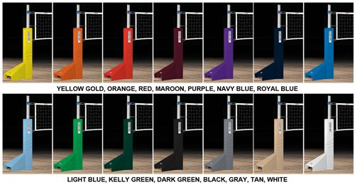 Porter Economy Steel Volleyball End Standards-Pads - Volleyball ...