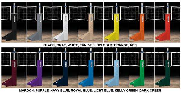 Economy Portable Volleyball Center Standards-Pads - Volleyball ...