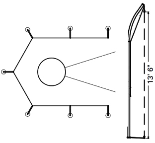 Gill Athletics High School Aluminum Discus Cages - Playground Equipment ...