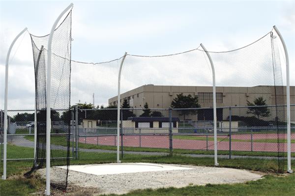 Gill Athletics High School Steel Discus Cage - Soccer Equipment and Gear