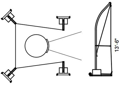 Gill Athletics Portable Shot Put Cage - Soccer Equipment and Gear