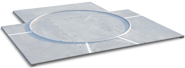 Gill Athletics Portable Discus Platform - Soccer Equipment and Gear