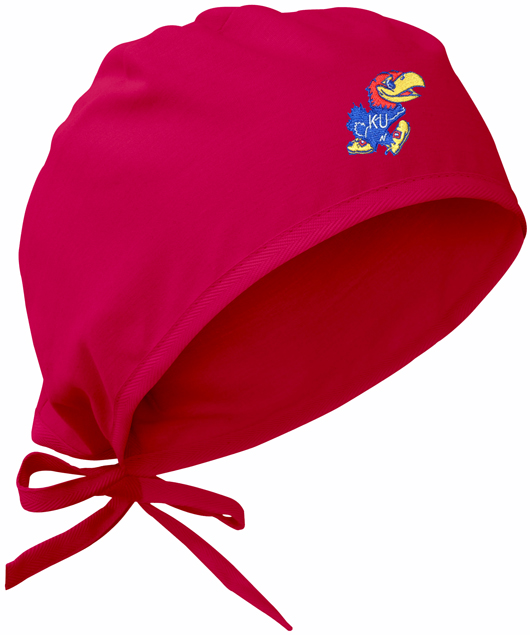 E41660 University of Kansas Red Surgical Caps