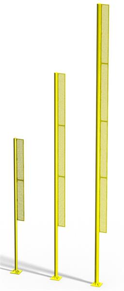 Porter Baseball In-Ground Mount Foul Poles (Pair) - Baseball Equipment ...