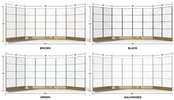 Porter Baseball Backstops 20' H x 58' W - Baseball Equipment & Gear