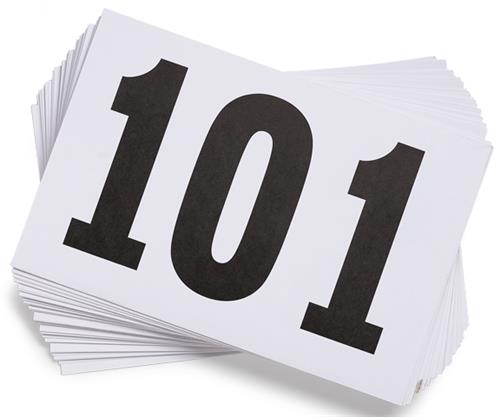 Gill Athletics Competitor Numbers - Playground Equipment and Gear