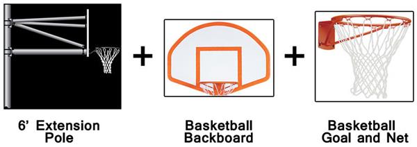 Create-Your-Own Vertical Basketball System-6' Ext - Basketball ...