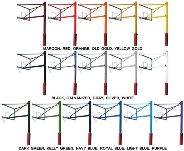 Porter Vertical Basketball Poles - Basketball Equipment and Gear