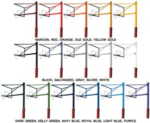 Porter Vertical Basketball Poles-2' Deeper Footing - Basketball ...