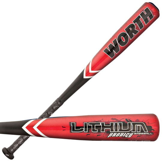 E45056 Worth Lithium Prodigy Junior -10 Baseball Bats