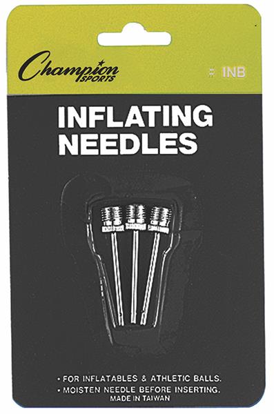 Champion Sports Nickel Plated Inflating Needles - Soccer Equipment and Gear