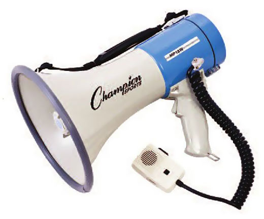 Champion Sports 800 Yard Range Megaphones - Soccer Equipment and Gear