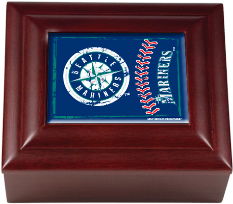 MLB Seattle Mariners Mahogany Keepsake Box - Fan Gear