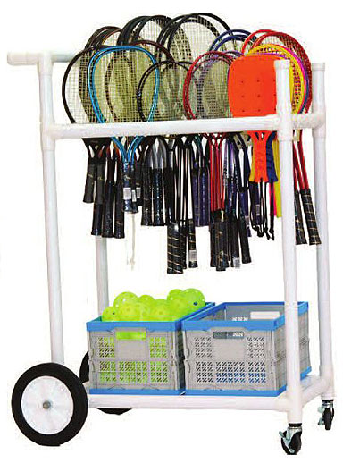 Champion Sports All-Terrain ABS Racket Cart - Playground Equipment and Gear