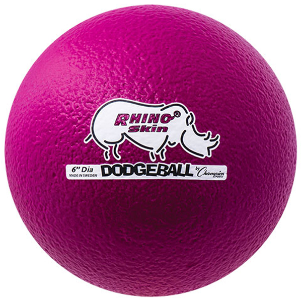 Champion Rhino Skin 6" Neon Purple Dodgeball - Playground Equipment and ...