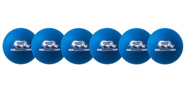 Champion Rhino Skin Neon Blue Dodge Ball(Set of 6) - Playground ...
