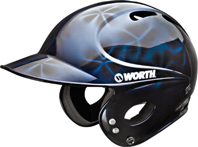 Worth Low Profile 3D Metallic Batter's Helmets - Baseball Equipment & Gear