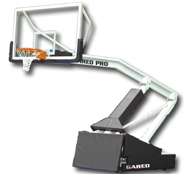 Gared Pro S Spring-Lift Portable Basketball Backstop 8' Boom ...
