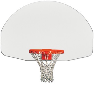 Gared 1245 35" x 54" Fan Shape Steel Backboards - Basketball Equipment ...