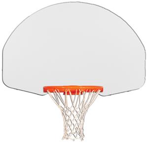 Gared 1266 35" x 54" Fan Shape Steel Backboards - Basketball Equipment ...