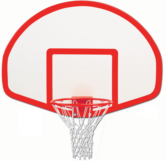 Gared 39" x 54" Fiberglass Fan-Shaped Backboards - Basketball Equipment ...