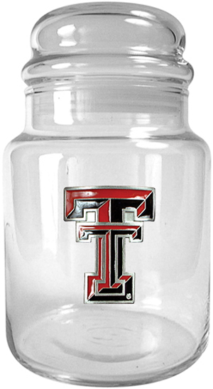 NCAA Texas Tech Red Raiders Glass Candy Jar - Fan Gear
