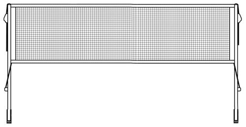 Gared One-Court Sleeve-Type Badminton Systems - Playground Equipment ...
