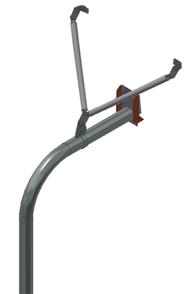 Gared GN35R RM Gooseneck Basketball Goal Posts - Basketball Equipment ...