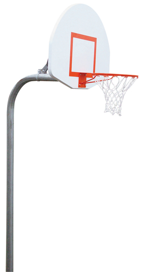 PK3540 Economy Gooseneck Basketball Goal Package - Basketball Equipment ...