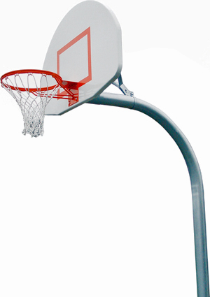 PK4540 Standard Gooseneck Basketball Goal Package - Basketball ...