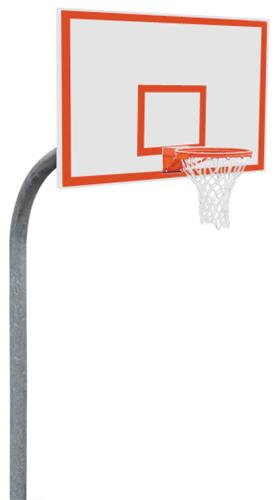 PK6005 Heavy-Duty Gooseneck Basketball Goal Pkg - Basketball Equipment ...