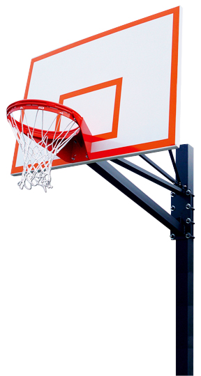 E49176 Gared Endurance 60" Steel Basketball Playground Backboard System