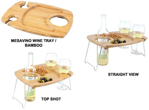 Picnic Time Mesavino Portable Wine Serving Table - Playground Equipment ...