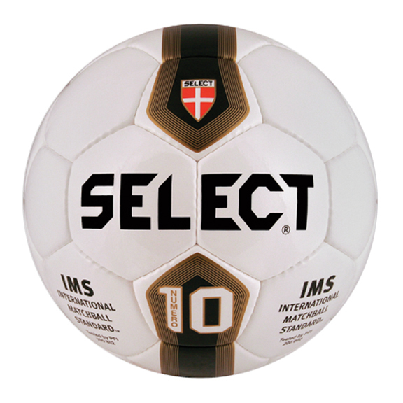 Select NFHS IMS Numero 10 Soccer Ball Wt/Bk/Gold - Closeout Sale ...