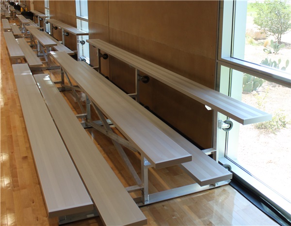 Gared Tip N' Roll Low Rise Spectator Bleachers - Baseball Equipment & Gear