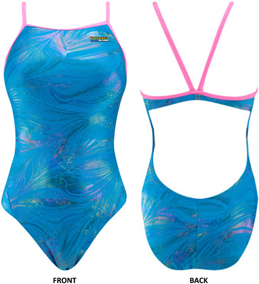 Funnies Feather Sparkle Wing Back Swimsuit - Closeout Sale - Swimming ...
